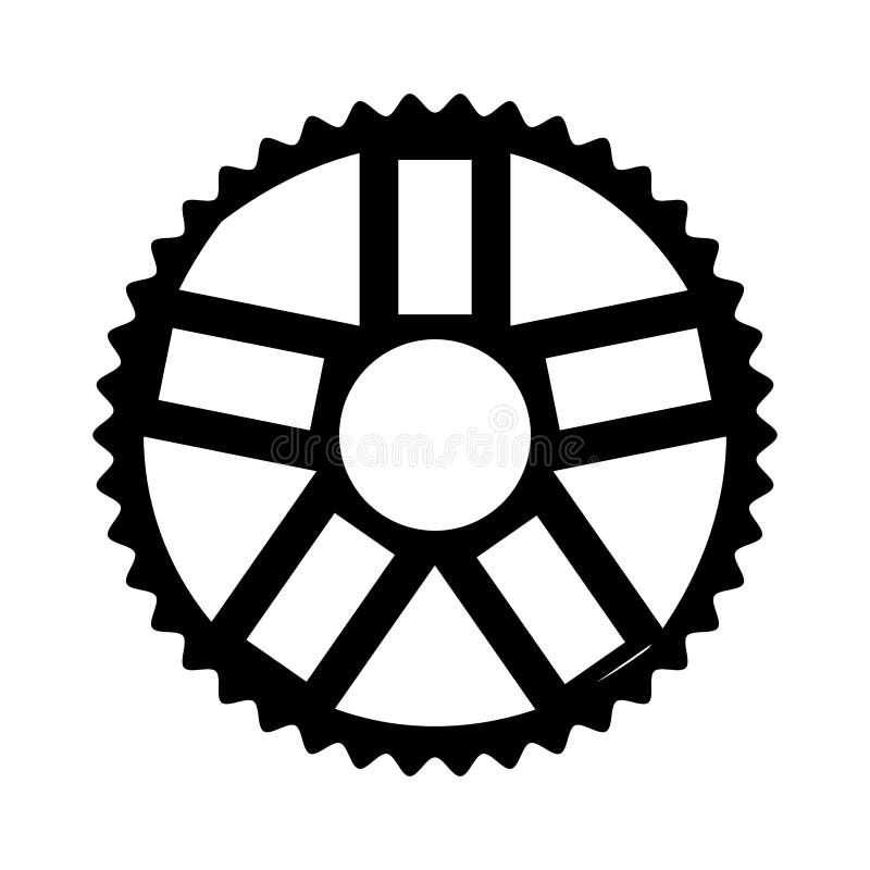 Bicycle gear icon stock vector. Illustration of power - 119175263