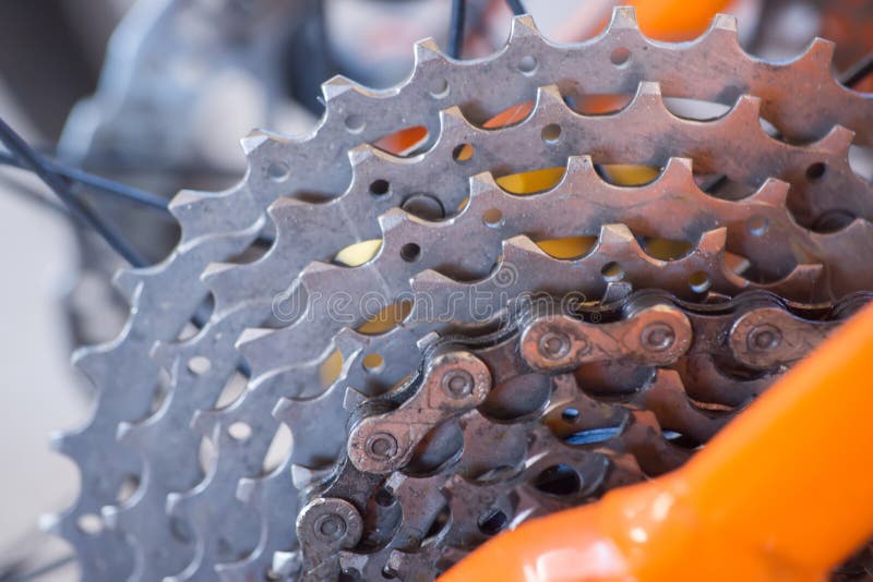 Bicycle gears stock photo. Image of hobbies, leisure - 74837934