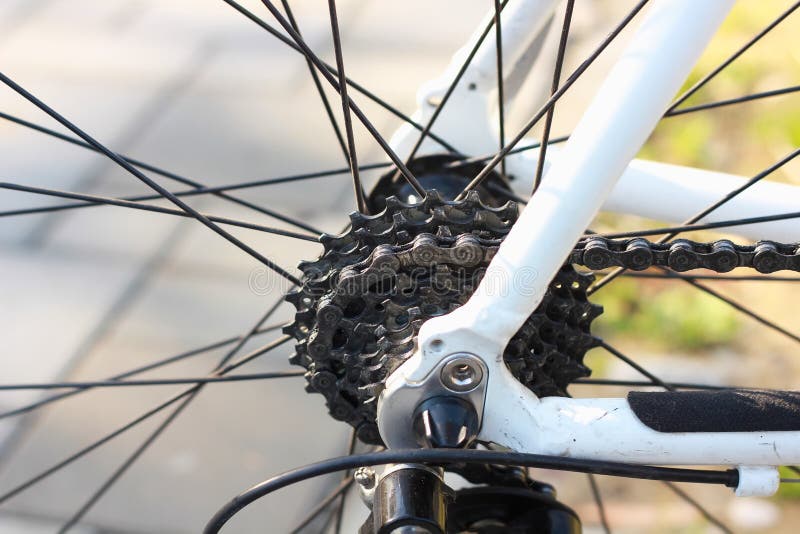 Bicycle gears stock image. Image of chainring, chain - 34624461