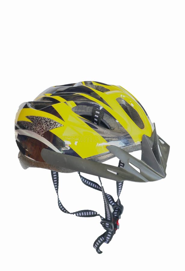 Bicycle Helmet. Blue Bicycle Helmet Isolated on White Background ...