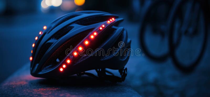 Bicycle Helmet with LED Lights for Enhanced Visibility and Safety ...