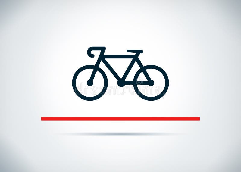 Bicycle Icon Abstract Flat Background Design Illustration Stock ...