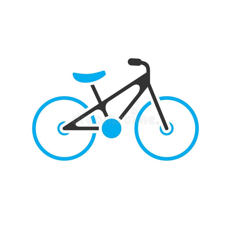 Bicycle Icon on Background for Graphic and Web Design. Simple Vector ...