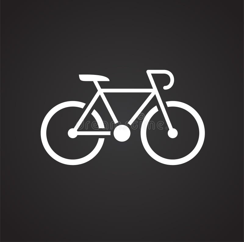 Bicycle Icon on Background for Graphic and Web Design. Simple Vector ...