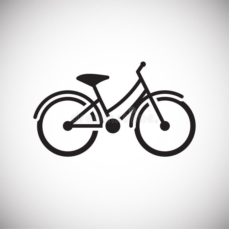 Bicycle Icon on Background for Graphic and Web Design. Simple Vector ...