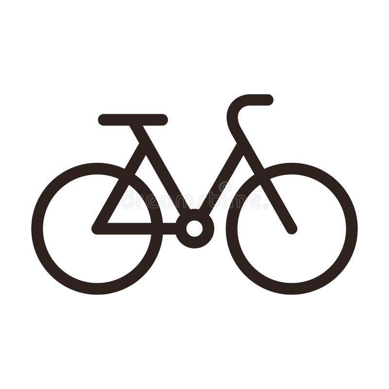 Bike Symbol Bicycle Icon with Parts Stock Vector - Illustration of bike ...
