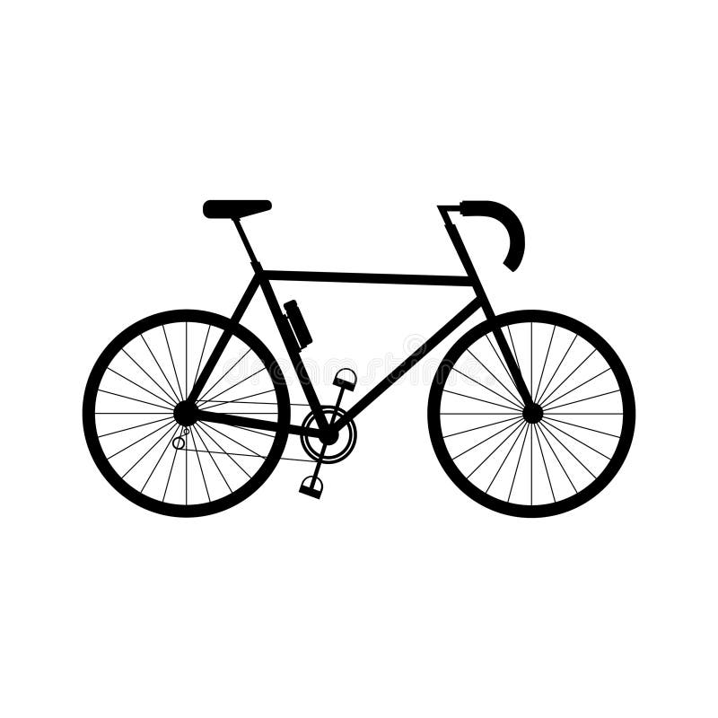 Bicycle icon stock vector. Illustration of clipart, black - 345964557