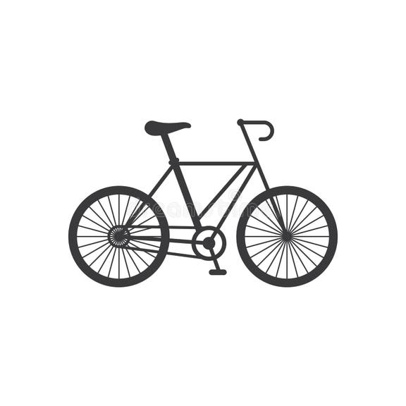 Bicycle icon stock vector. Illustration of frame, black - 365696844
