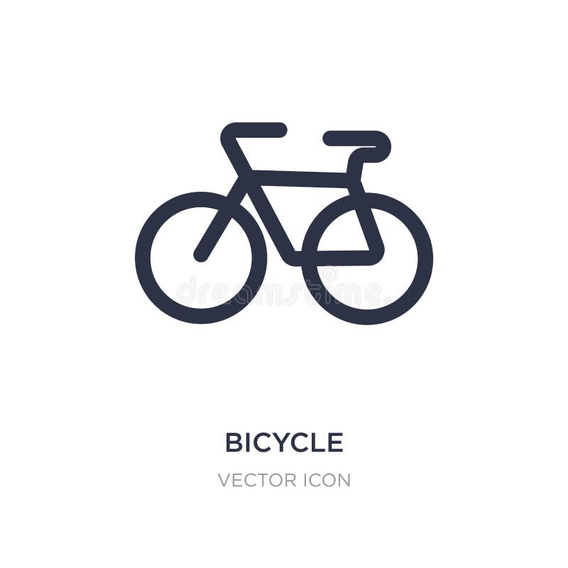 Bicycle Icon on White Background. Simple Element Illustration from Maps ...