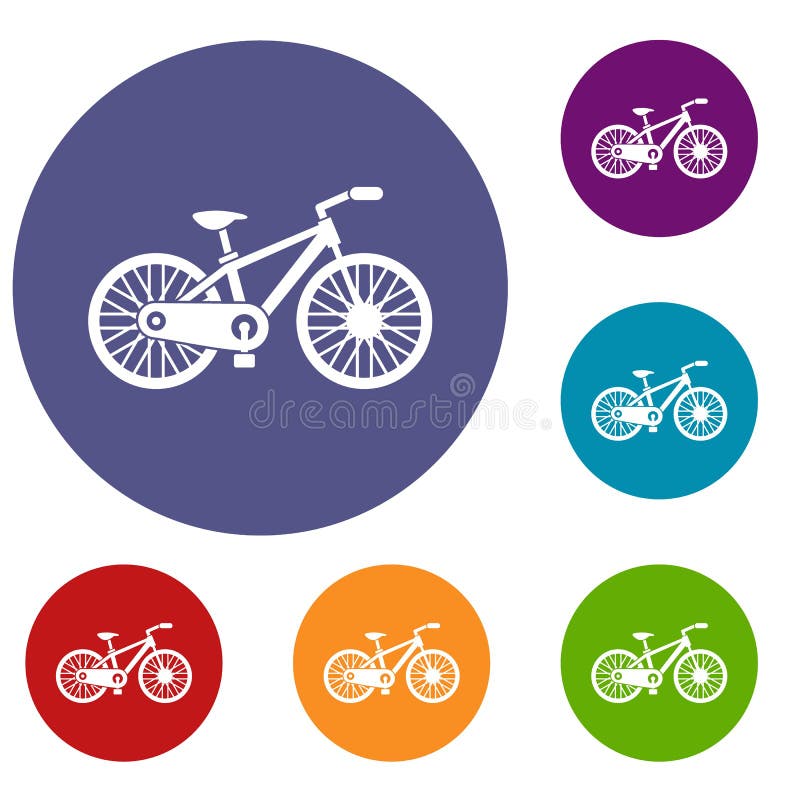 Biking Icons Blue Circle Set Stock Illustrations – 40 Biking Icons Blue ...