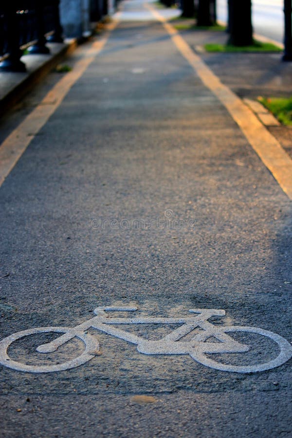 Bicycle lane stock photo. Image of sport, exercise, road - 15346218
