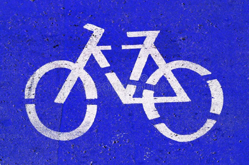 Bicycle-only lane stock image. Image of facilities, restrict - 18006559