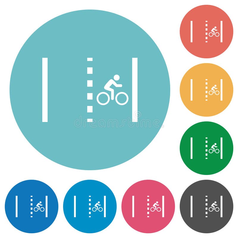 Bike Lane Marker Roadway Stock Illustrations – 76 Bike Lane Marker ...