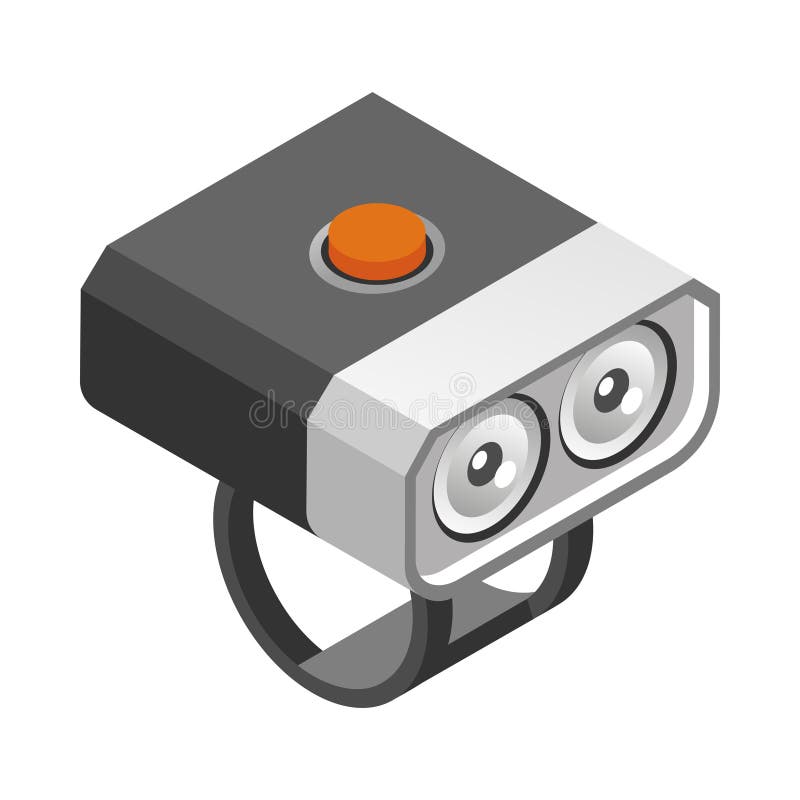 Bicycle Light Icon stock vector. Illustration of flash - 261713031