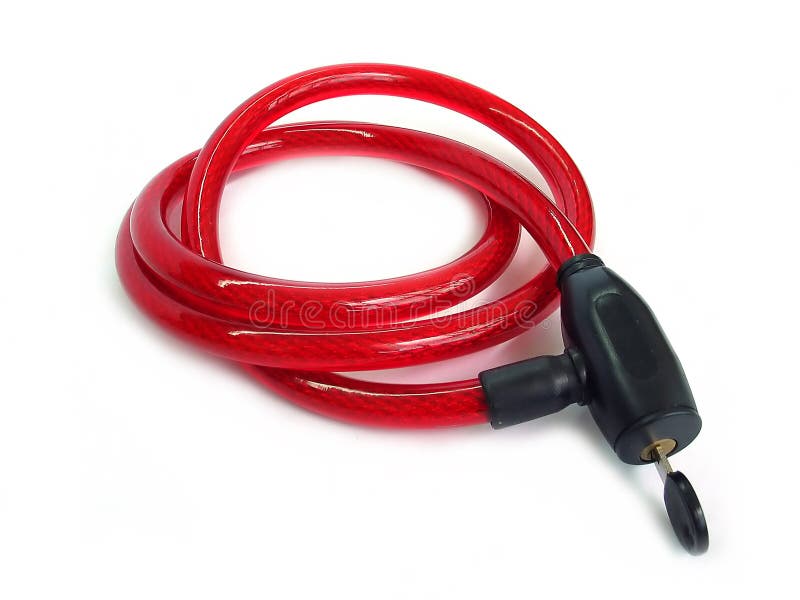 Bicycle Lock stock photo. Image of rubber, chain, secure - 86330