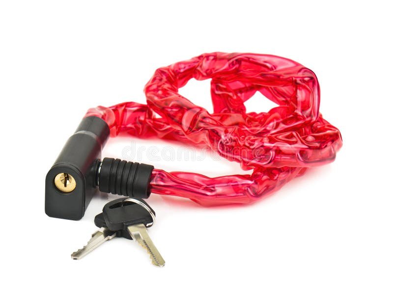 Bicycle lock stock image. Image of lock, closing, metal - 40928757