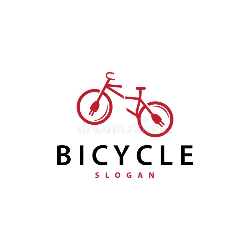 Bicycle Logo Design Template Minimalist Illustration Stock Vector ...