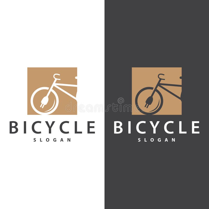 Bicycle Logo Design Template Minimalist Illustration Stock Vector ...