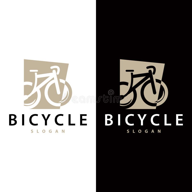 Bicycle Logo Design Template Minimalist Illustration Stock Vector ...