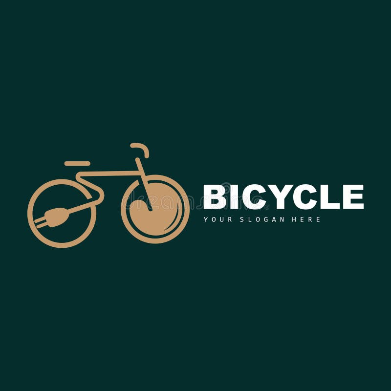 Bicycle Logo Design Template Minimalist Illustration Stock Vector ...