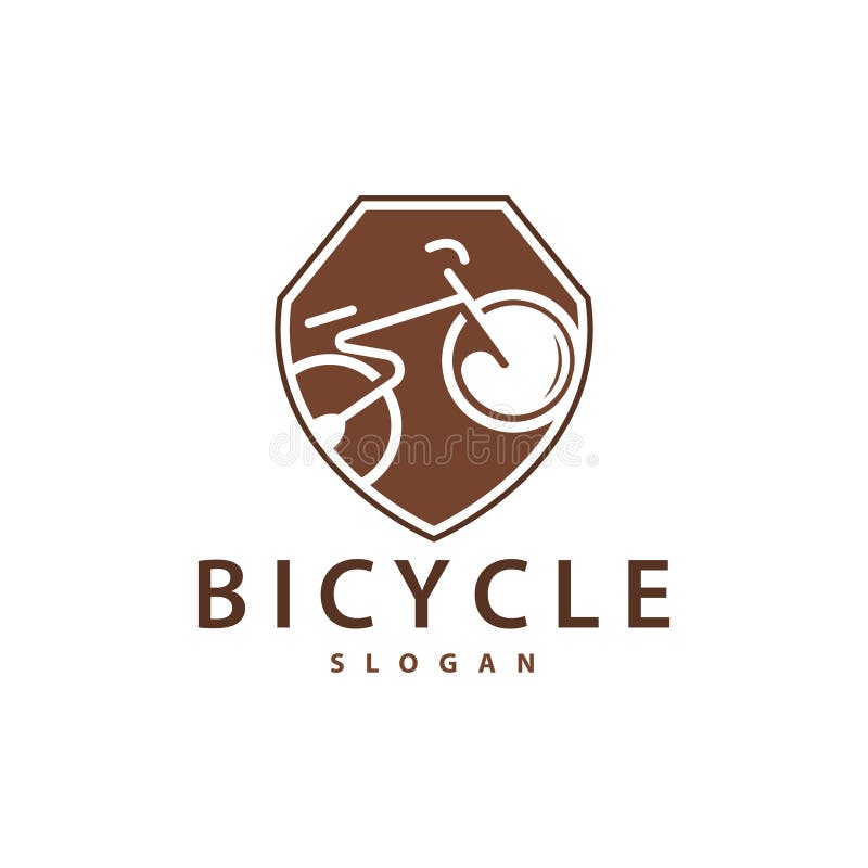 Bicycle Logo Design Template Minimalist Illustration Stock Vector ...