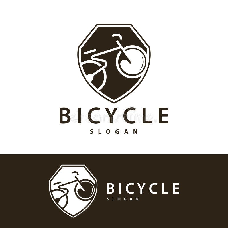 Bicycle Logo Design Template Minimalist Illustration Stock Vector ...