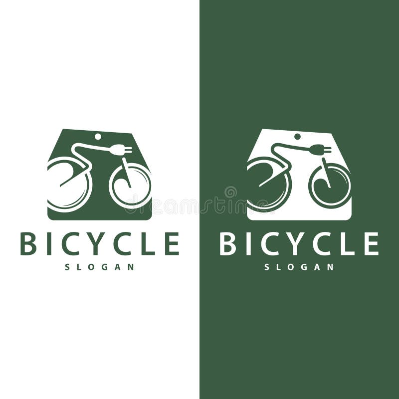 Bicycle Logo Design Template Minimalist Illustration Stock Vector ...