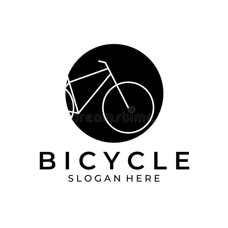 Bicycle Logo Line Art Vector Illustration Design Stock Vector ...