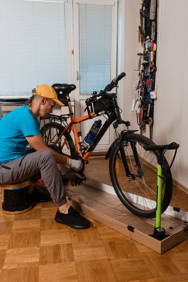Bicycle Maintenance Concept Stock Photo - Image of lifestyle, activity ...