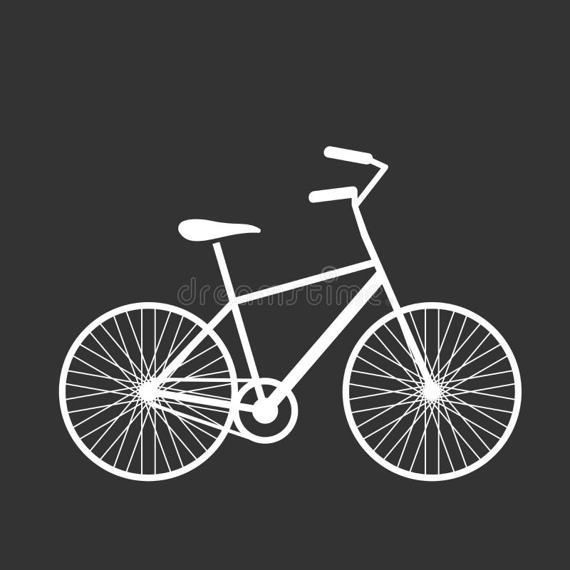 Bicycle Outline Icon, Modern Minimal Flat Design Style, Bike Vector ...