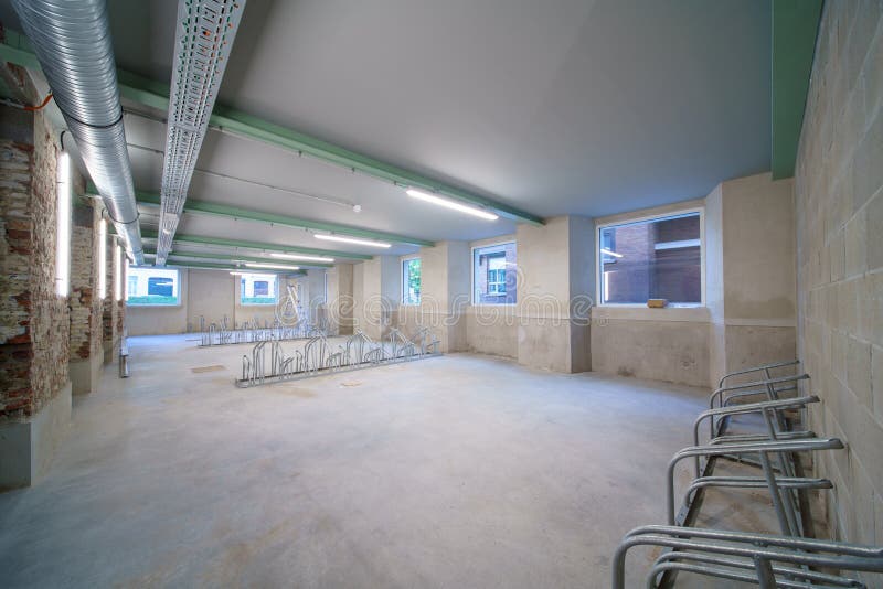 An bicycle parking stock image. Image of outdoor, garage - 243296845