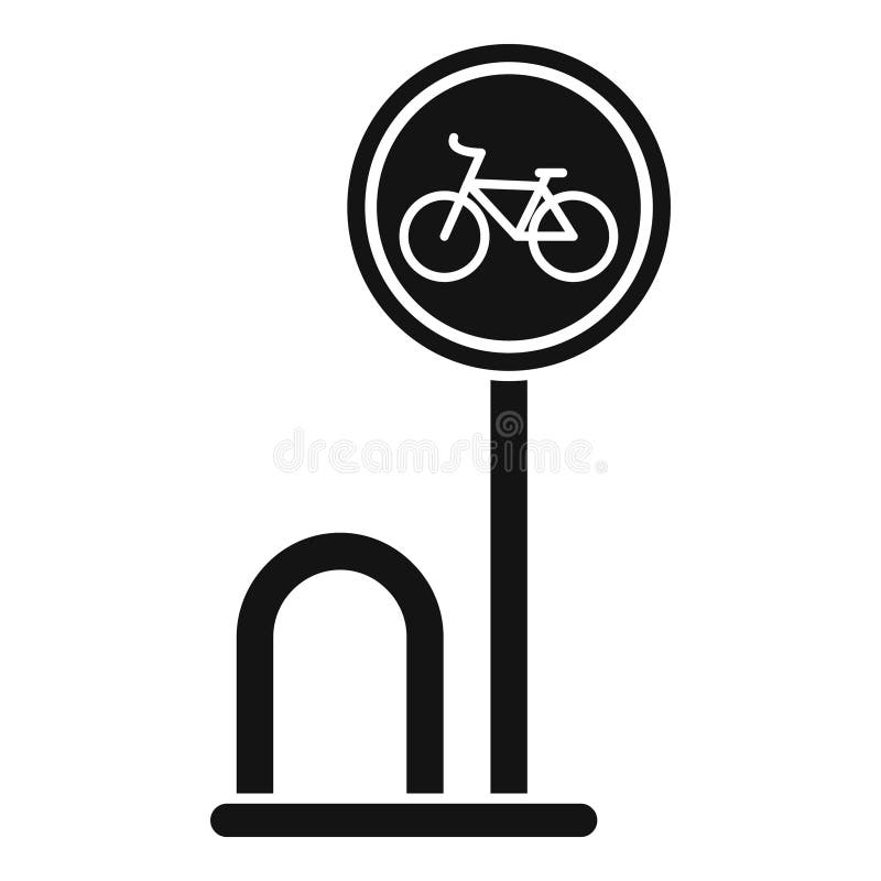 Bicycle Parking Sign Showing Parking Allowed with Bicycle Symbol Stock ...