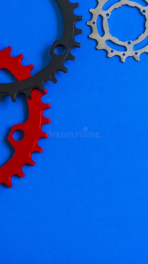 Bicycle Parts on Blue Background with Copy Space Stock Illustration ... Bicycle Parts on Blue Background with Copy Space Stock Illustration ...