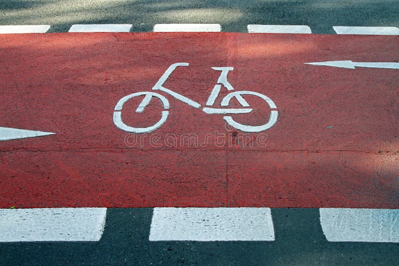 Bicycle path stock image. Image of bike, route, sign - 23027691