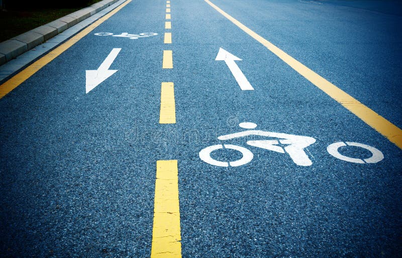 Bicycle path stock image. Image of biking, pedal, asphalt - 29046527