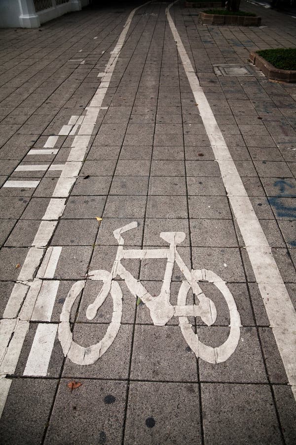 Bicycle path stock image. Image of lane, leisure, background - 148540055
