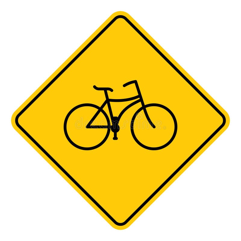 Bicycle Path Trail Sign Icon. Cycle Path Stock Vector - Illustration of ...