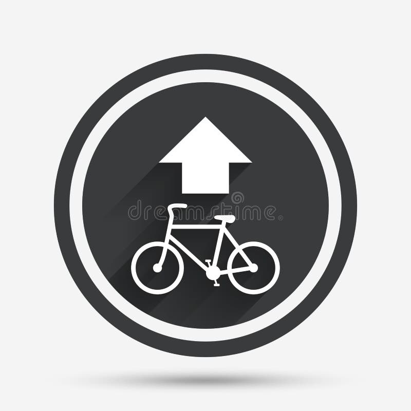 Bicycle Path Trail Sign Icon. Cycle Path Stock Vector - Illustration of ...