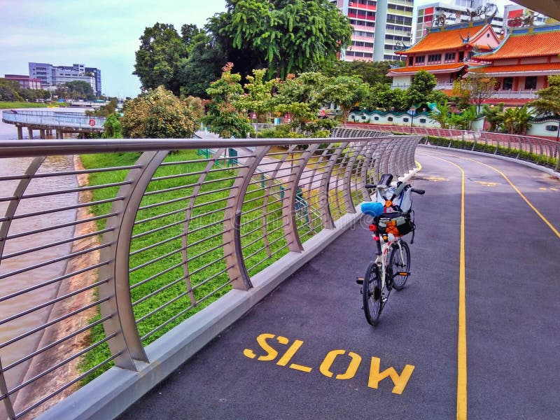 Bicycle paths stock image. Image of circular, paved, road - 75266485