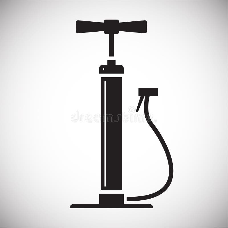 Bicycle Pump Icon on Background for Graphic and Web Design. Simple ...