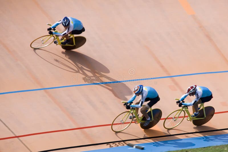 Bicycle Sprint Race stock image. Image of motion, helmets - 3816415