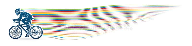 Bicycle Racing Graphic Vector Stock Vector - Illustration of outdoor ...