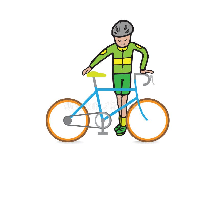 Bicycle Racing Vector Retro Stock Vector - Illustration of bike, male ...