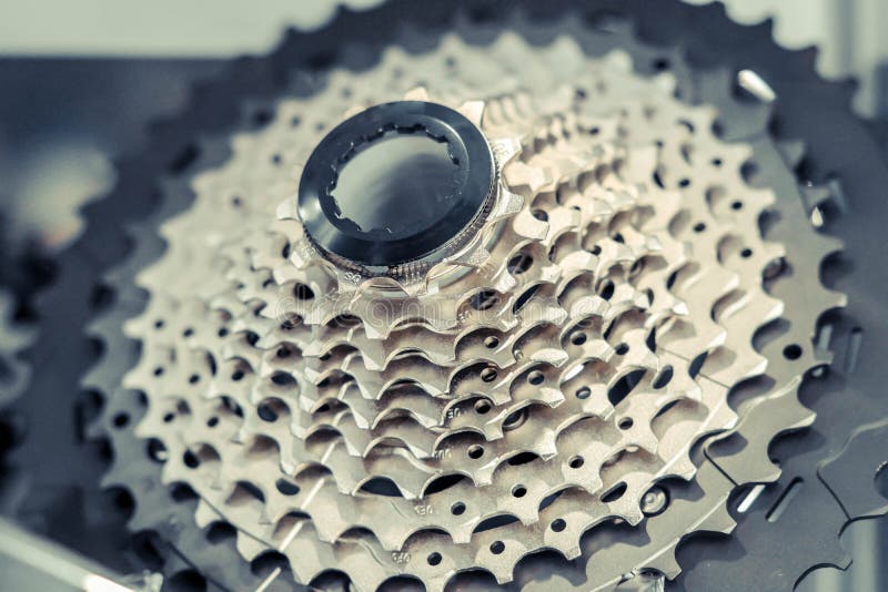 Bicycle rear cassette stock photo. Image of speed, mountain - 83513234