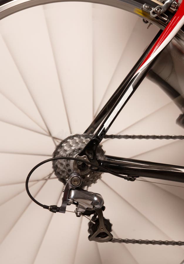 Bicycle Rear Wheel in Motion Stock Image - Image of shift, pedal: 15253305