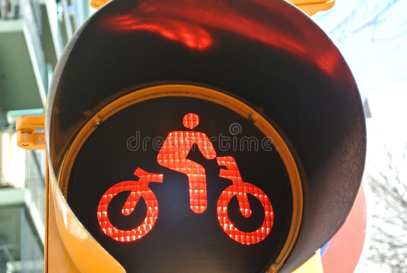 Bicycle red light stock image. Image of living, healthy - 33097889