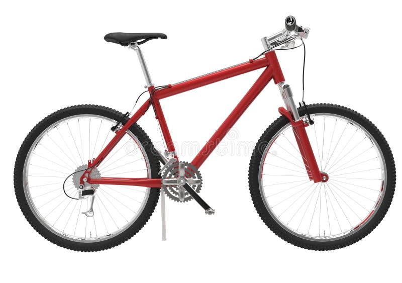 Bicycle Red - Side View stock image. Image of mountain - 59001745