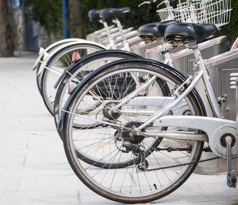 Bicycle rental service stock photo. Image of bicycle - 31373210