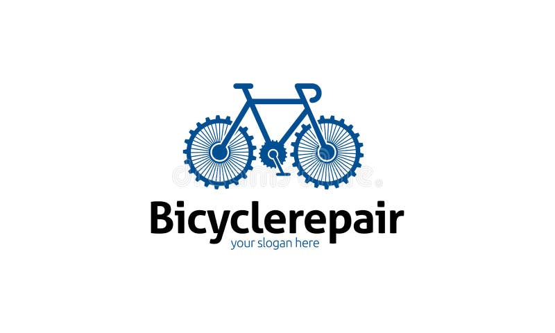 Bicycle Repair Logo stock vector. Illustration of orange - 93038193