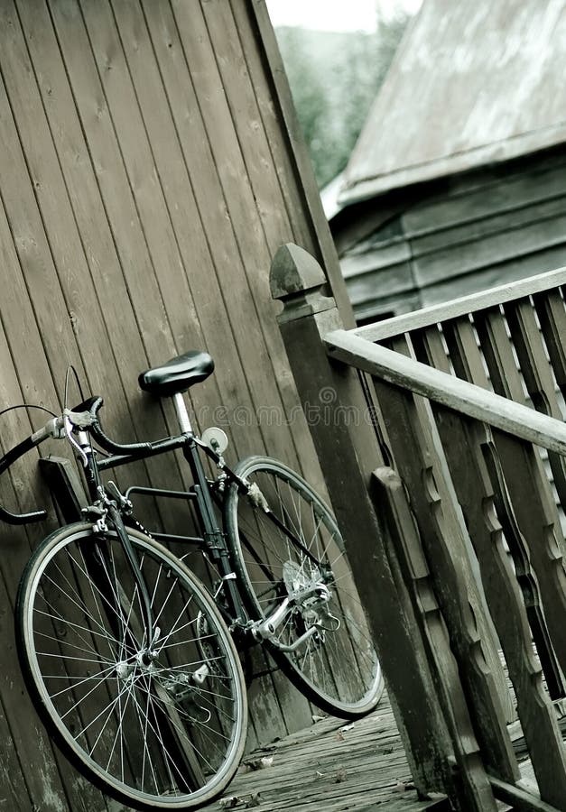 Bicycle at rest stock image. Image of outdoors, bike, stairs - 9674431